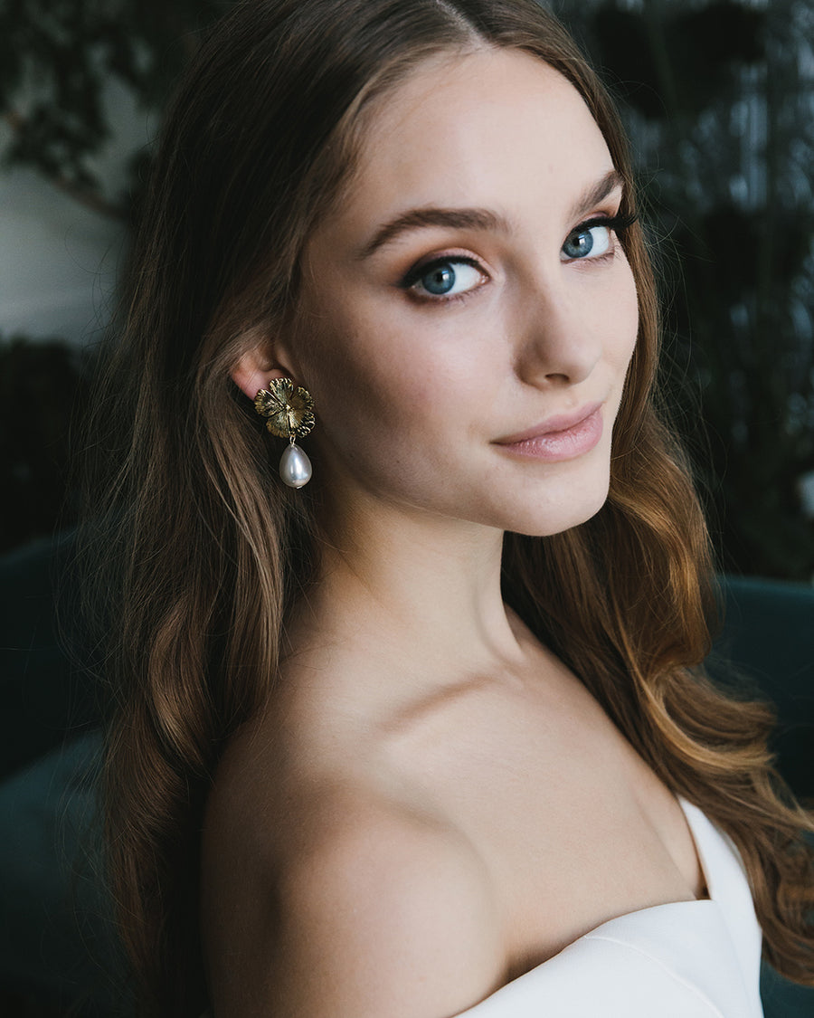Hayden Pearl Earrings - Shop Wedding Earrings | Dareth Colburn
