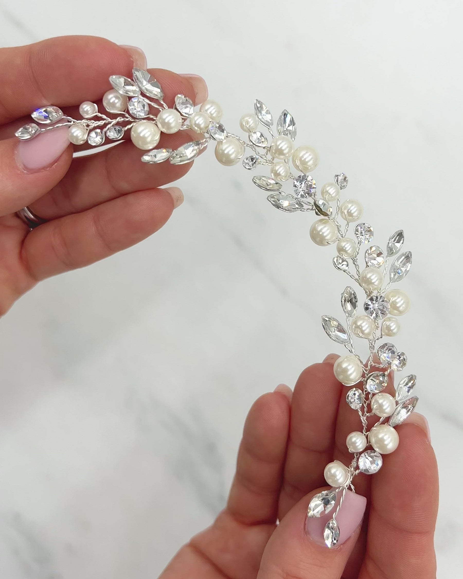 Emmy Floral Backpiece - Shop Wedding Headpieces | Dareth Colburn