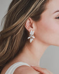 Katie Floral Crystal Earrings - Shop Wedding Jewelry | Dareth Colburn